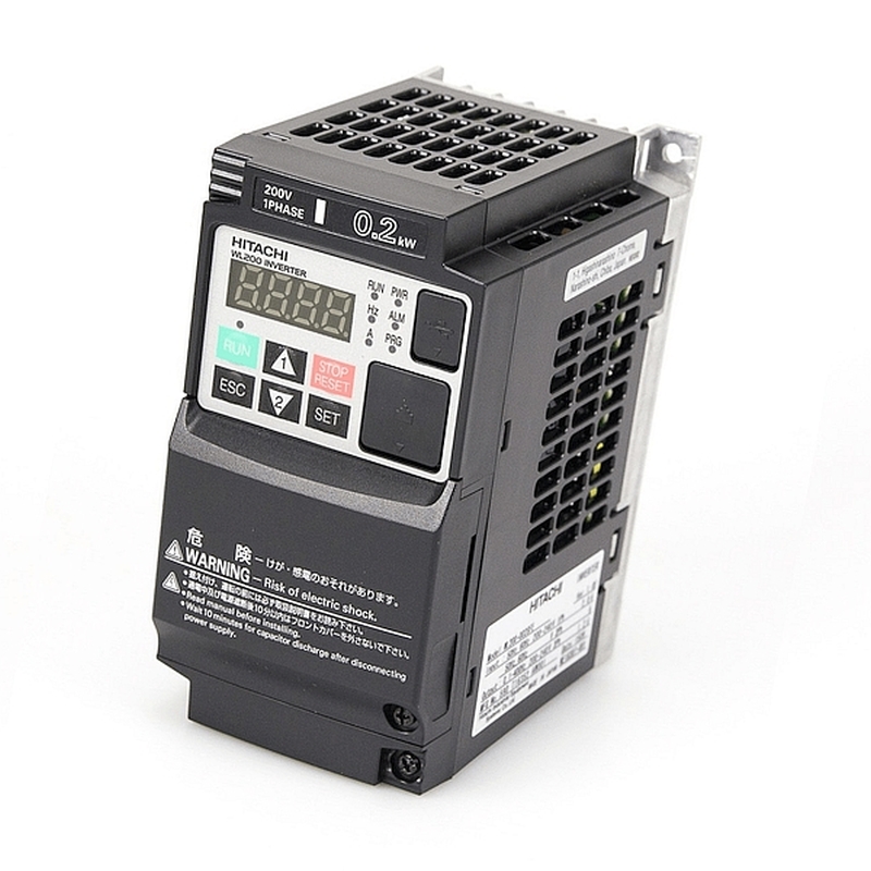 HITACHI, WL200, měnič frekvence 0.2kW, typ WL200-002SFE, napájení 1f